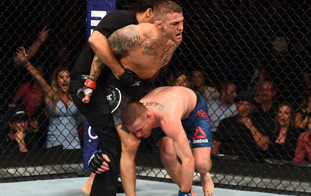 Dustin Poirier Shows Off Mangled Leg Following War with Justin Gaethje ...